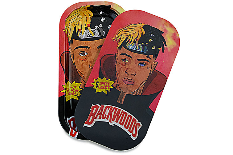 Slim 3D Holographic Metal Rolling Tray w/ Magnetic Lid (SL17) 8261376246013