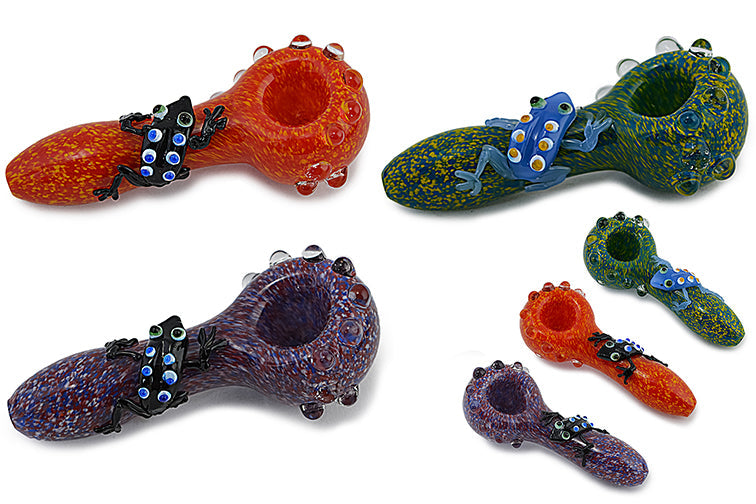 Colorful Frog Glass Pipe - BuddyBrands